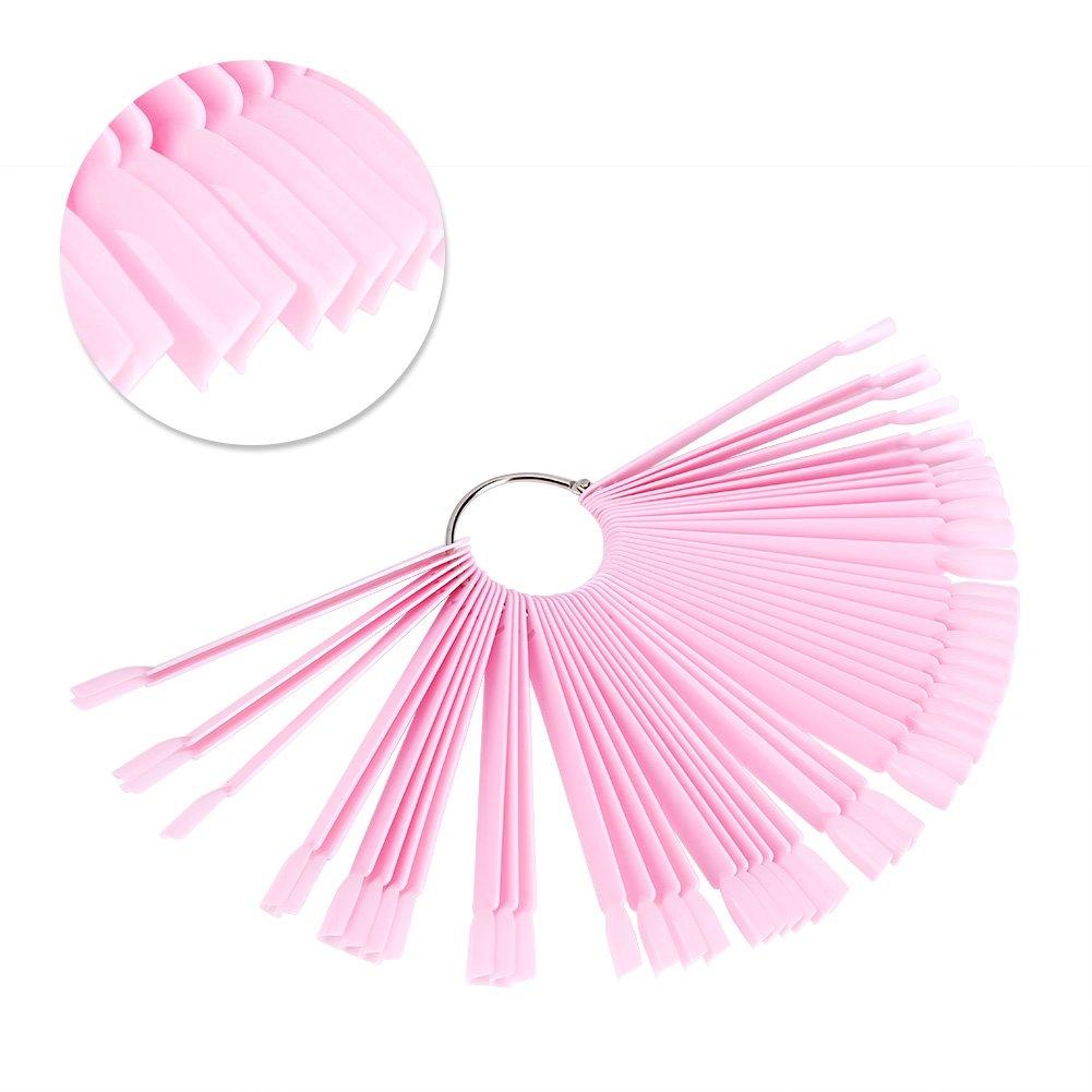 50 Pcs Nail Tip Stick Set - Manicure Polishing Gel Display Tool for DIY ...