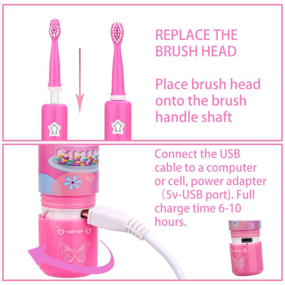 Musical Electric Toothbrush for Kids | 3 Modes, 2 Min Timer, Waterproof ...