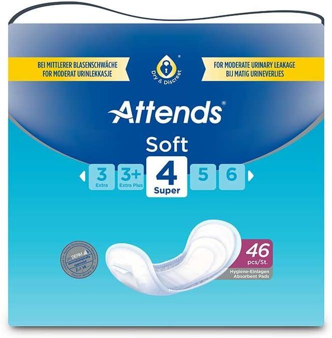 Attends Soft 4 Super 46 Pack 1.6 kg - Absorbent Adult Diaper - Pack of ...