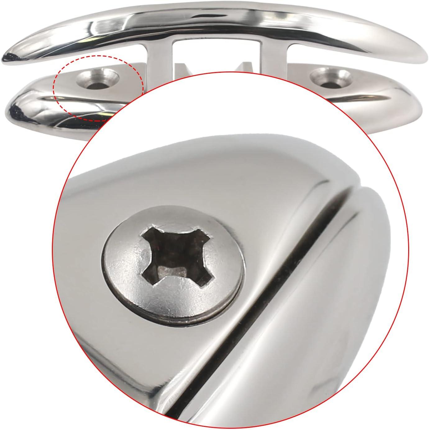 Shenghuiss 5 Stainless Steel Boat Flip Up Cleat - 2 Pcs | Deck Flush ...