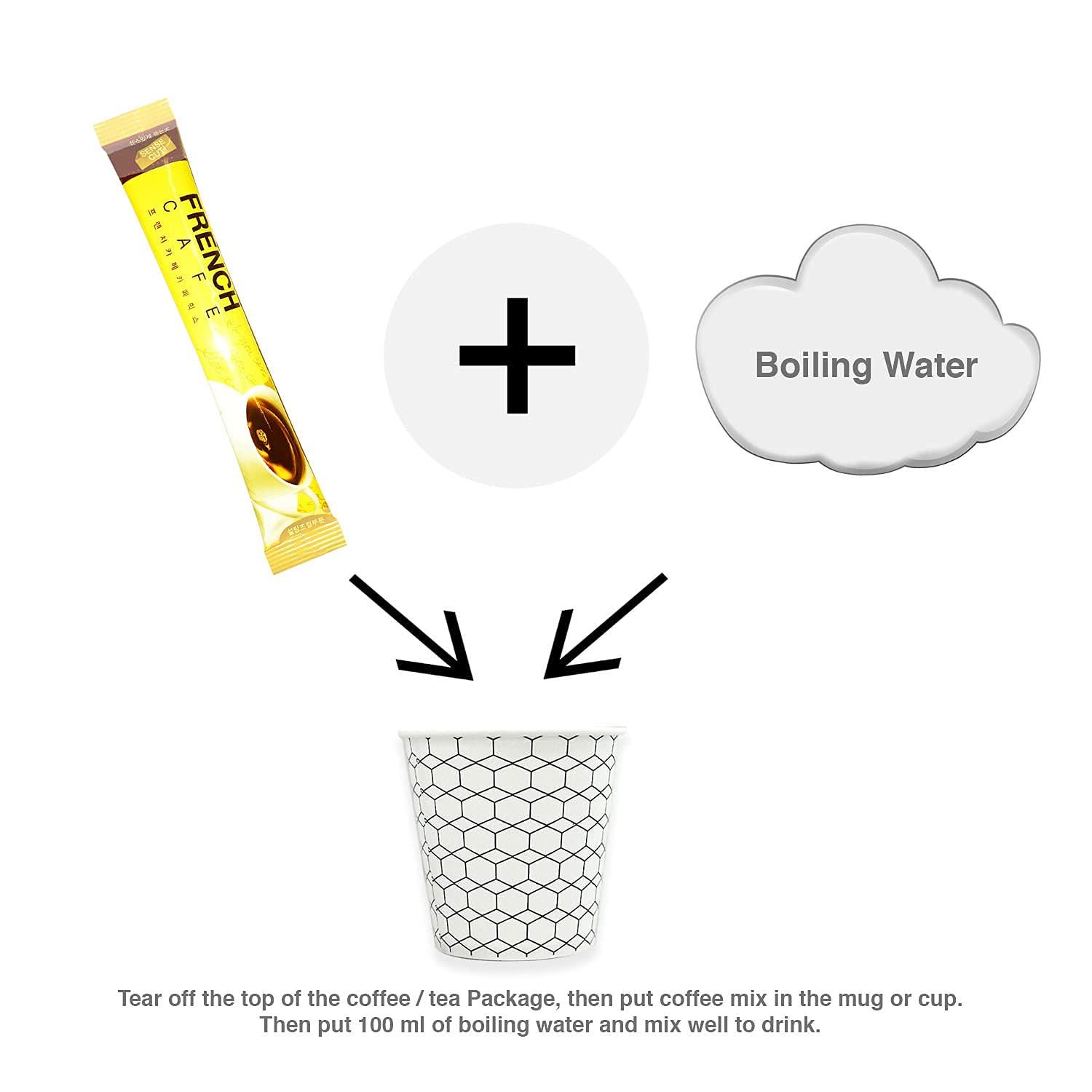 Korean Variety Coffee Sampler - 30 Single Serve Packets, 6 Flavors ...