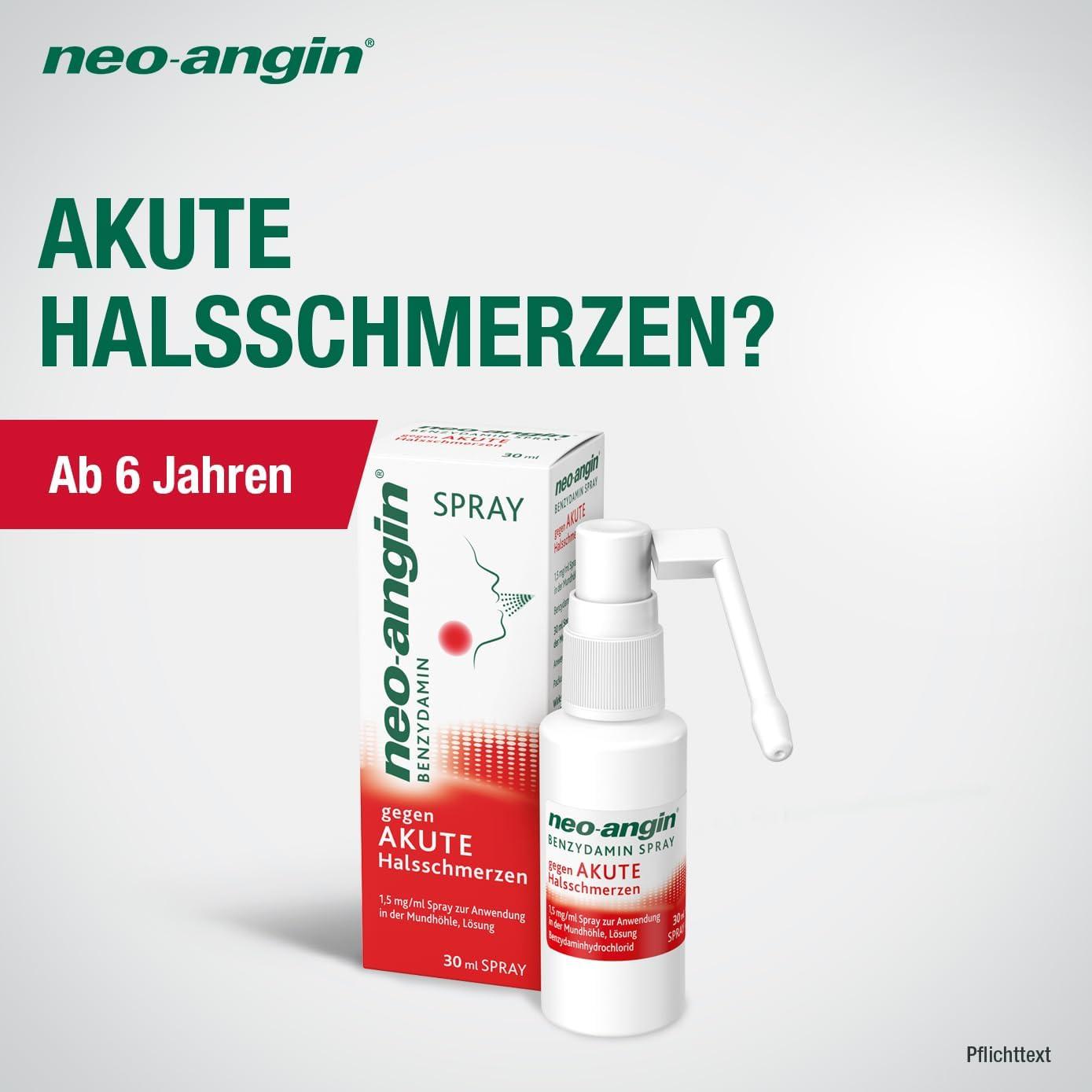 Neo-Angin Benzydamin Spray for Acute Sore Throat - Anti-Inflammatory ...