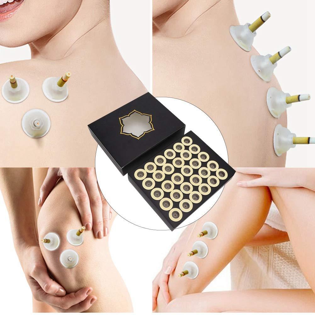 Natudeco Moxa Stick & Patch - 60 Pieces Moxibustion Massage Tool with ...