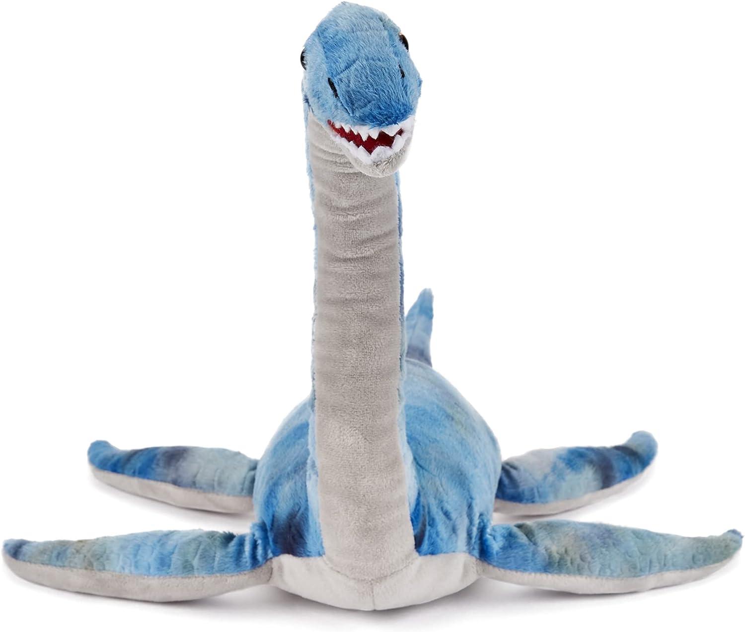 Zappi Co Plush Plesiosaur Dinosaur Stuffed Toy - 31cm - Safari Animals ...