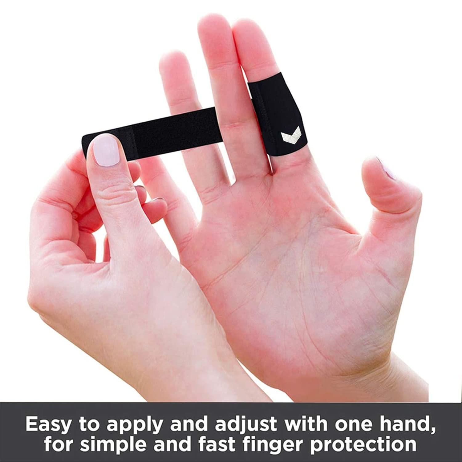 VerteLife Finger Splint Adjustable Finger Sleeve Support Protector ...