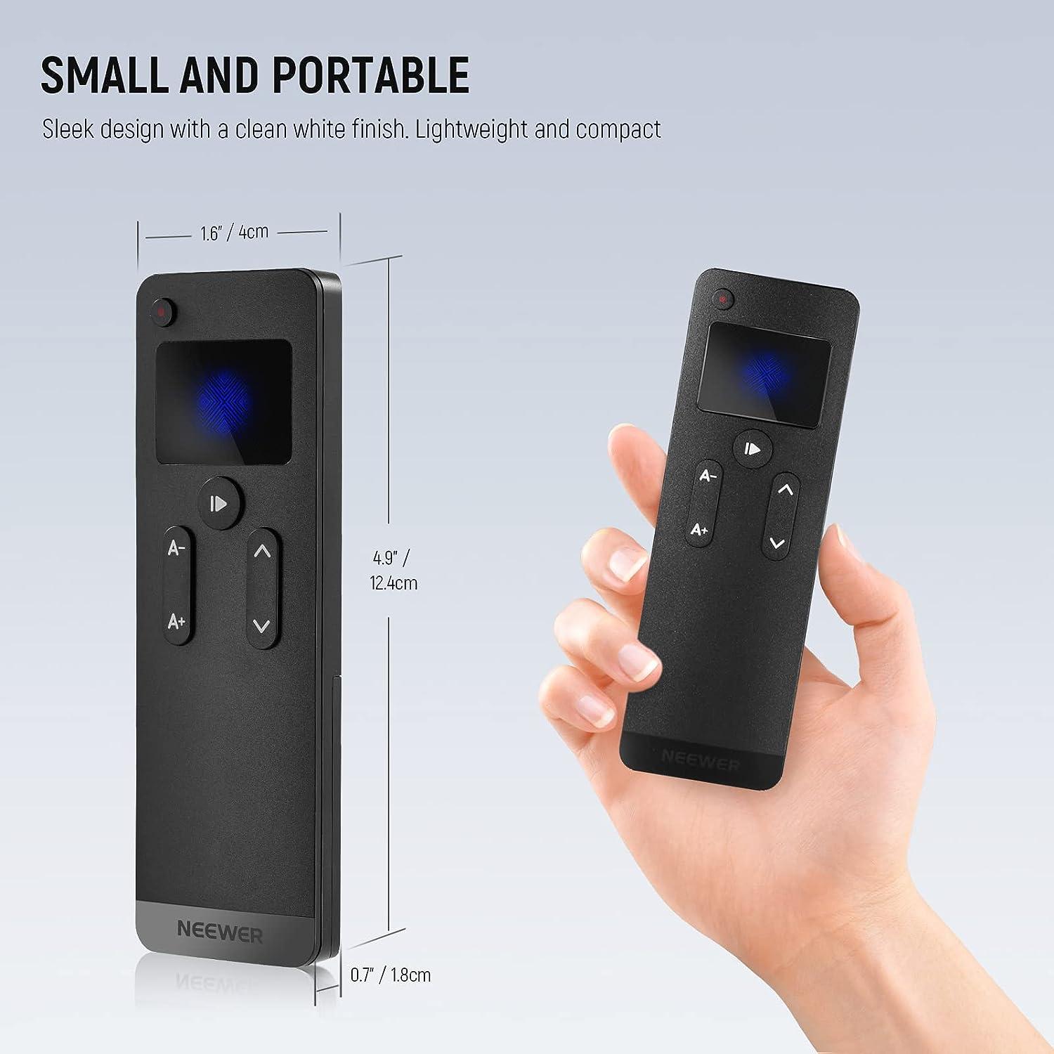 NEEWER RT111 Remote Control for Teleprompter App - Bluetooth, Silent ...