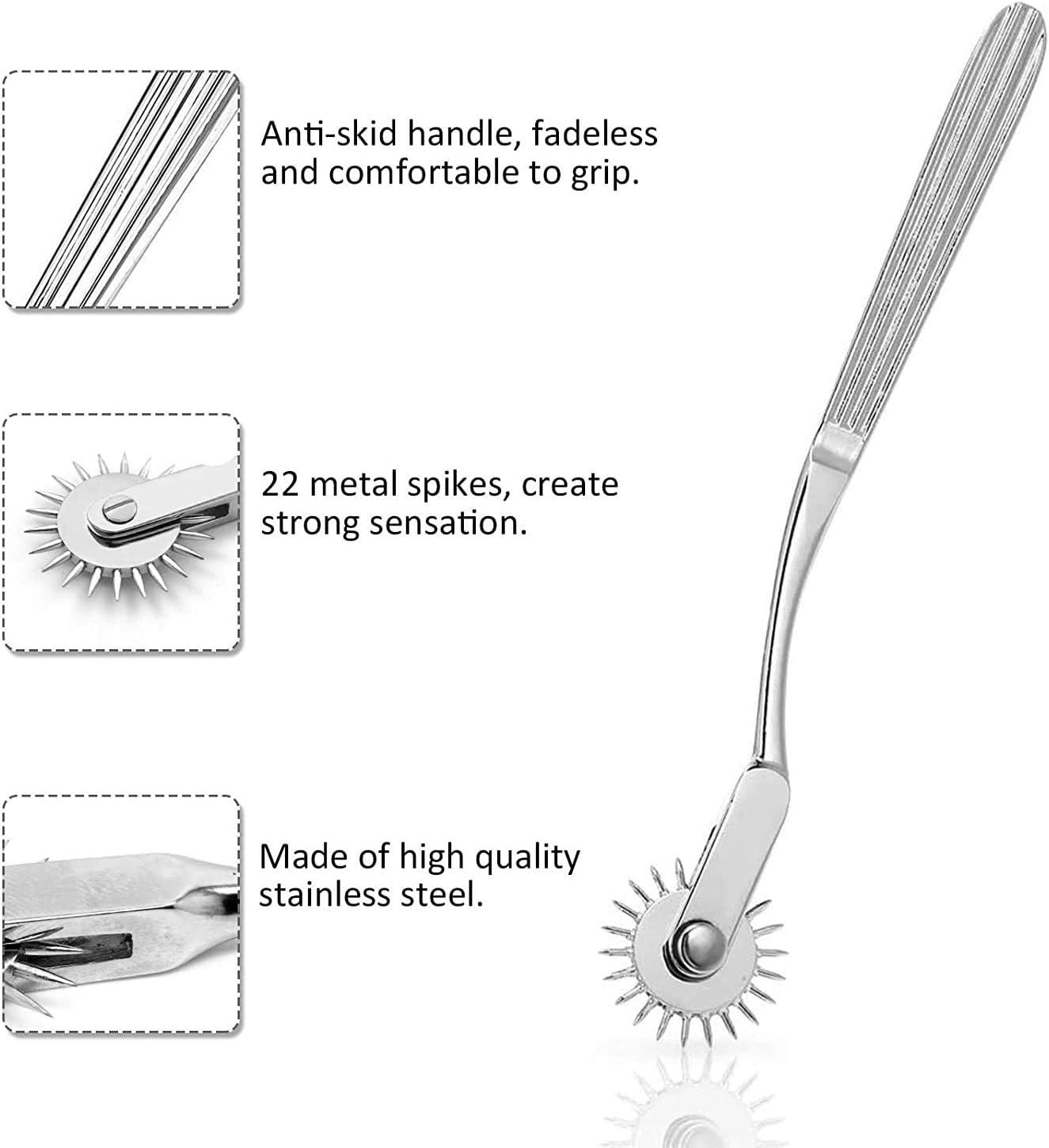 Fun Guru Wartenberg Neuro Pinwheel Stainless Steel Diagnostic Instrument Pin Wheel.1 Round Silver