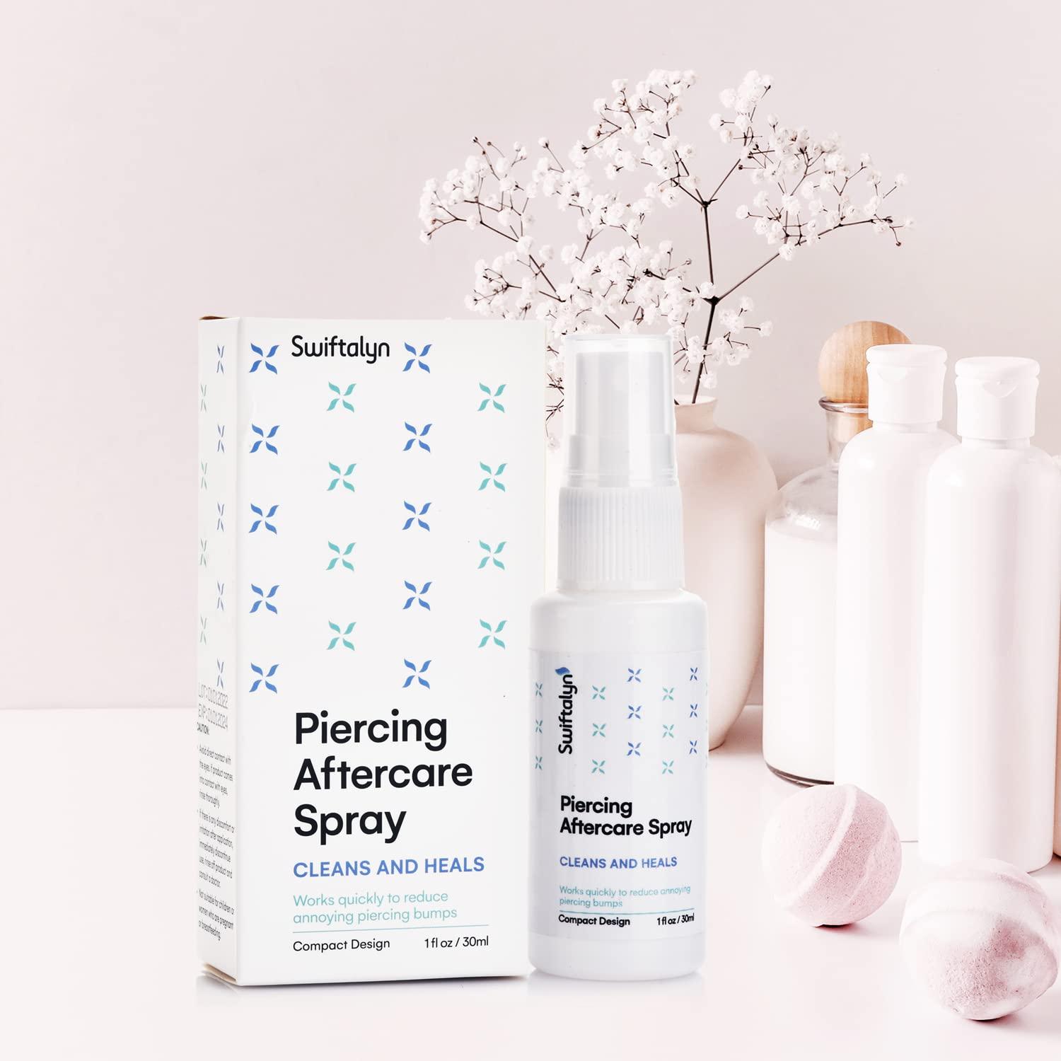 Piercing Aftercare Spray | Swiftalyn Advance Solution to Clean, Heal ...