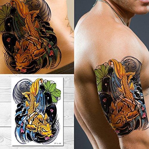 Supperb Temporary Tattoos - Beautiful Koi Fish Design