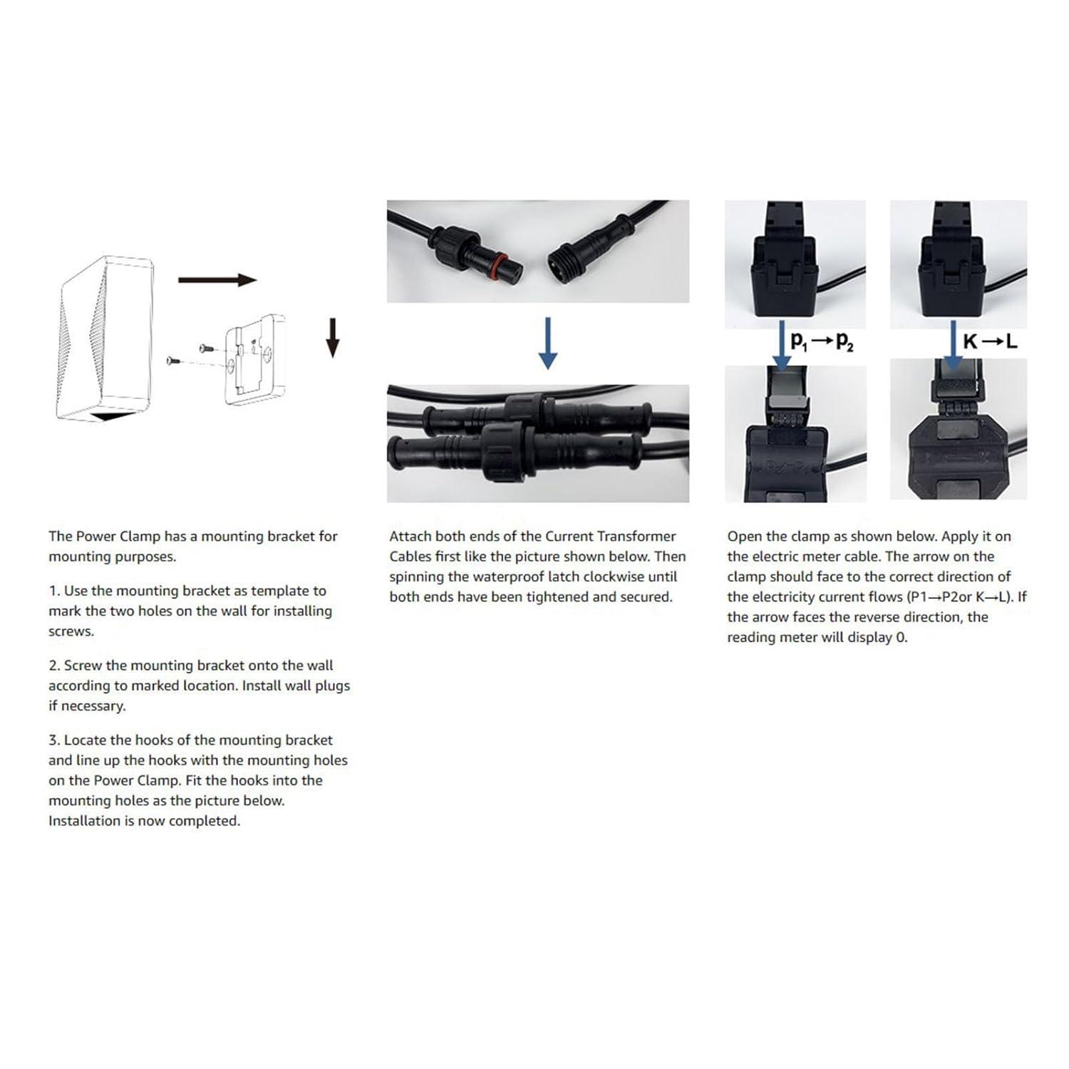 Smart Energy Meter 100 240V 3 Phase 4 Wire 2.4GHz External Antenna ...