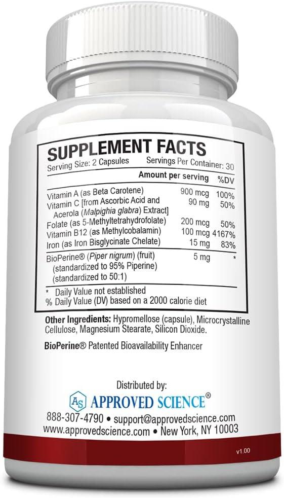 Anemiaprin: Absorbable Iron with Vitamin C for Healthy Hemoglobin ...