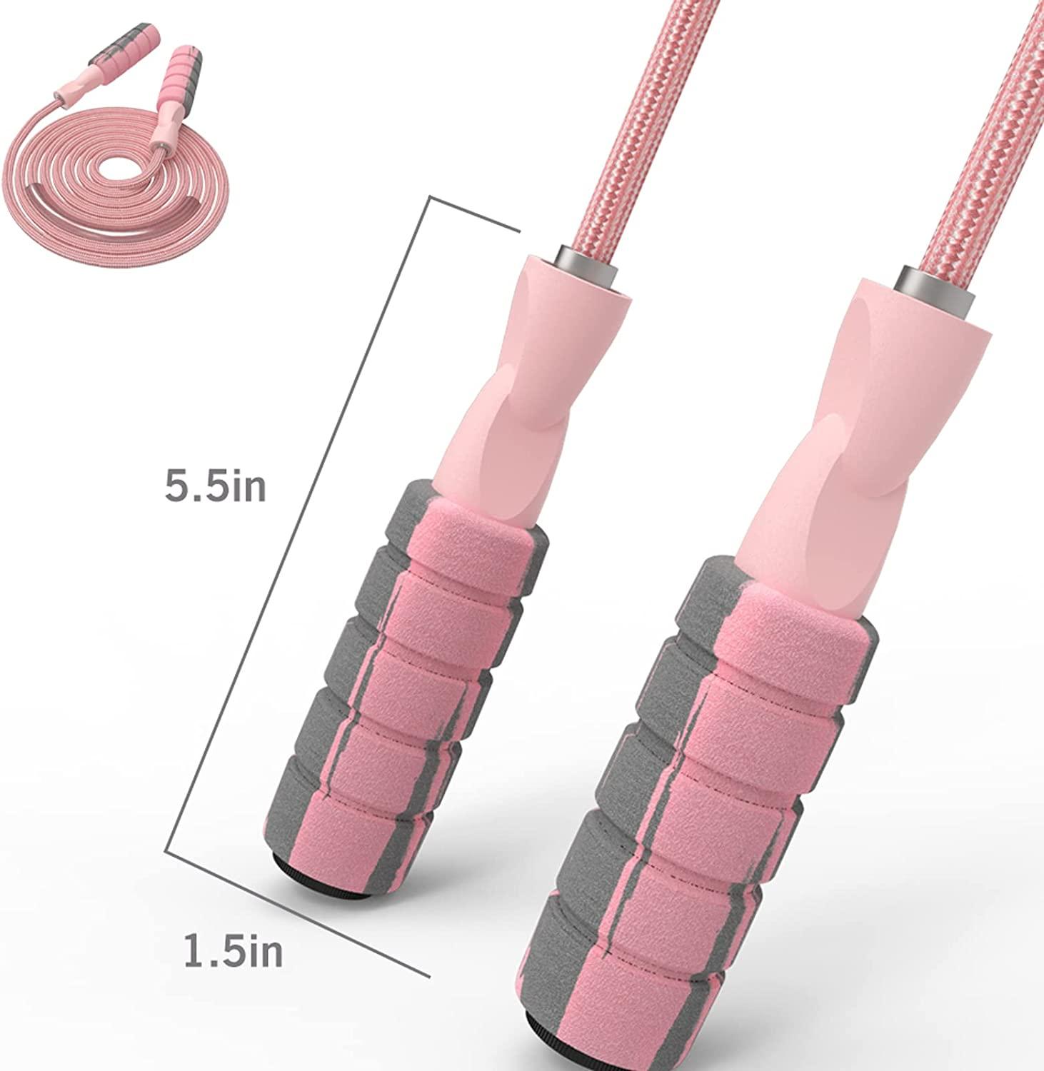 FITMYFAVO Adjustable Cotton Jump Rope for Women, Adults and Children ...