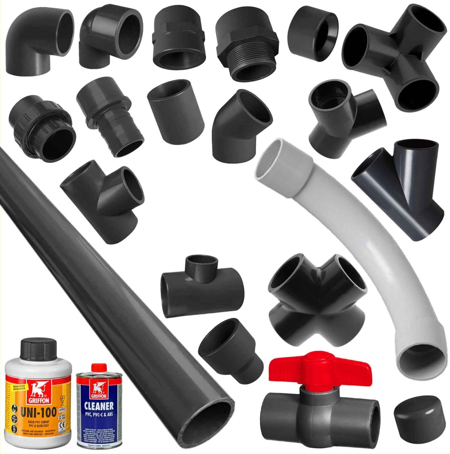 Screw Connection PVC Adhesive Fitting - 20mm Pipe 20mm - International ...