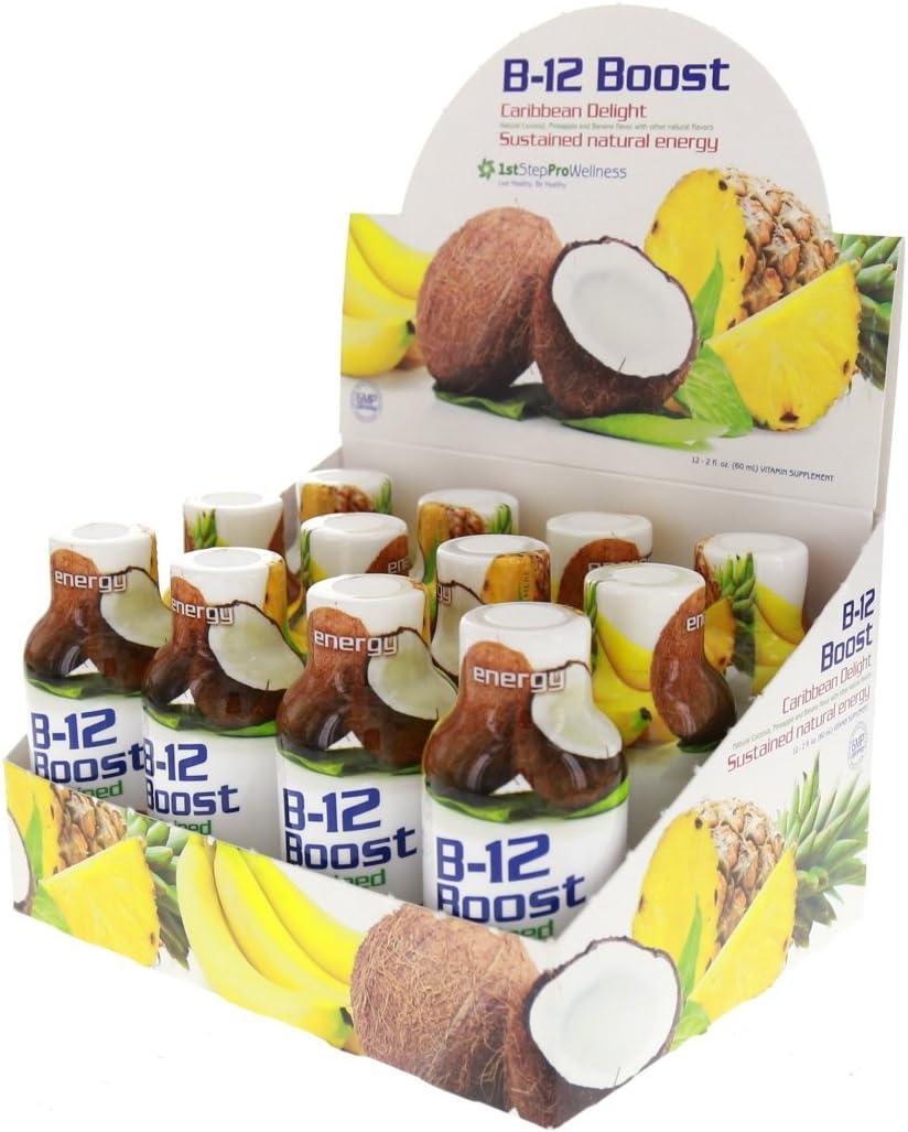 1st Step High Performance Fitness B-12 Boost - 12-2oz Bottles | Energy ...