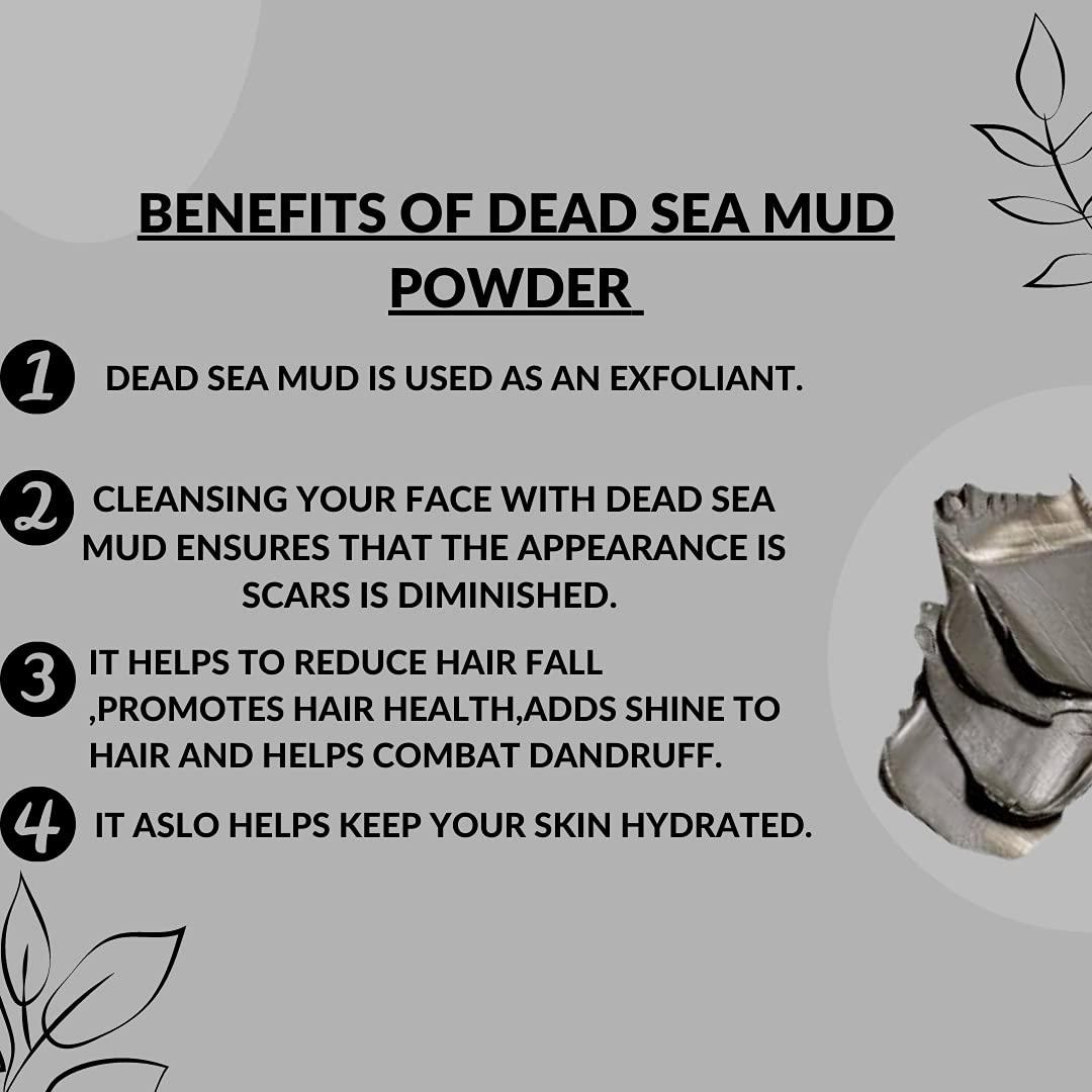 mi nature Dead Sea Mud Powder 227g - 100% Pure Skin Care Facial Mask ...