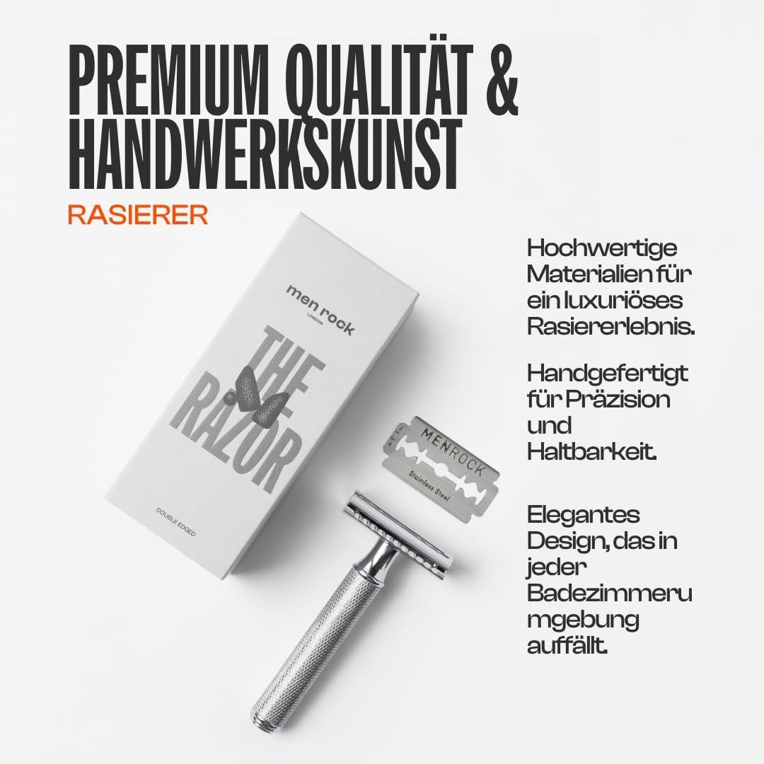 Men Rock Double Edged Safety Razor for Men | Ergonomic Handle | Quality ...
