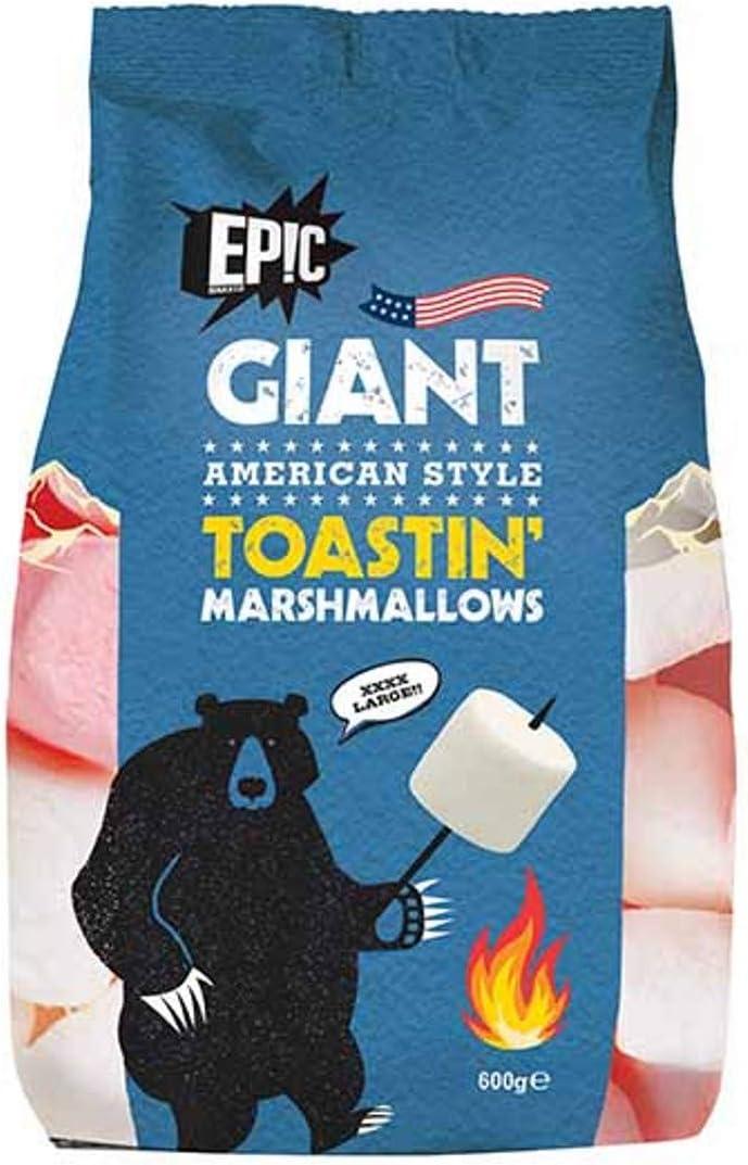 600g Epic Giant American Style Marshmallows for BBQ & S'mores