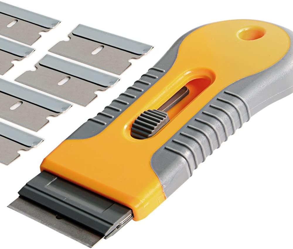 EHDIS Ceramic Scraper with 10 Stainless Steel Blades - Car Sticker ...
