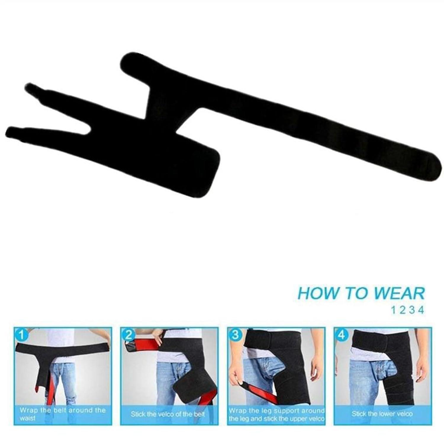 Layhou Adjustable Groin Support Bandage - Compression Hip Brace for ...
