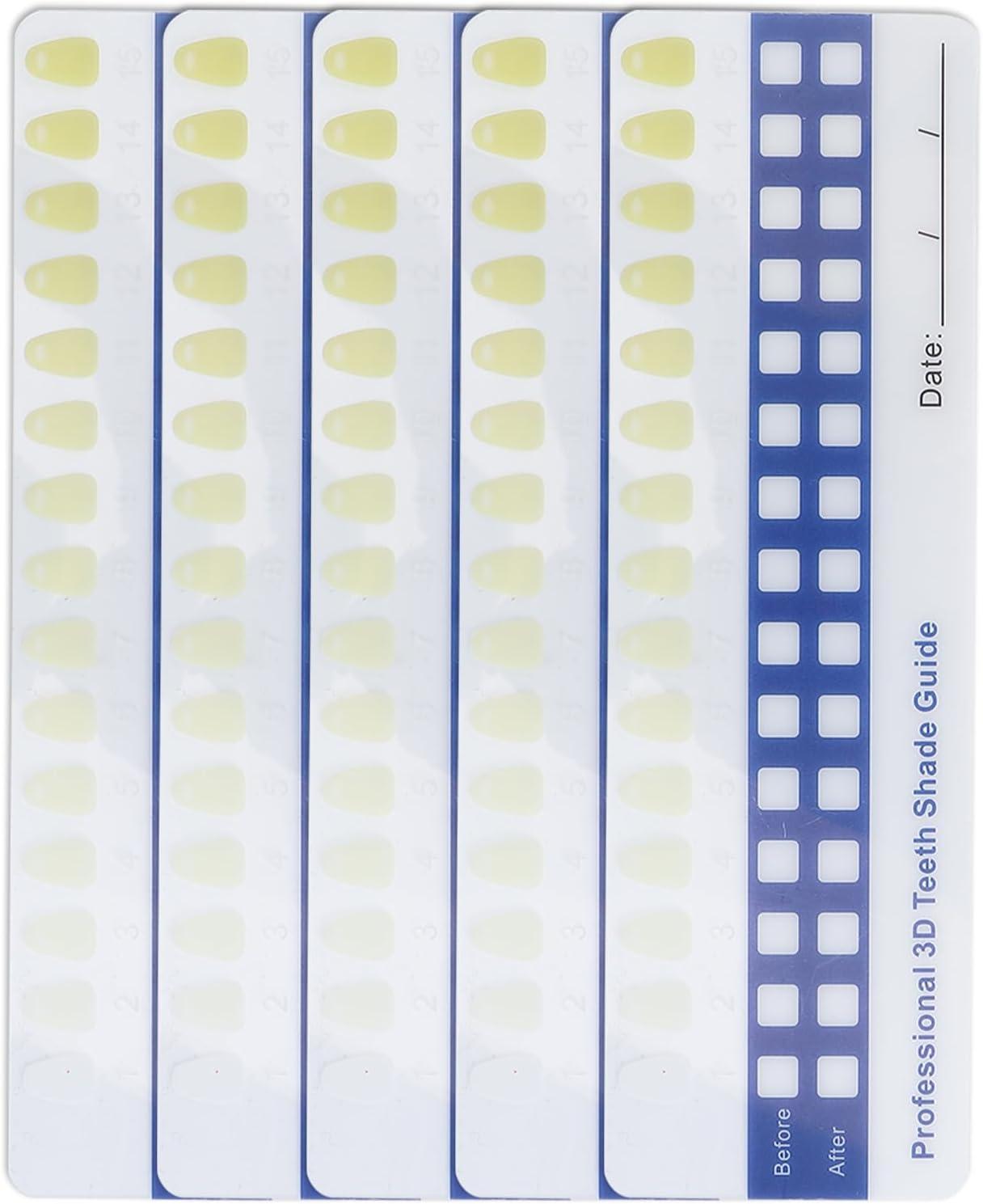 Tooth Color Chart - Teeth Whitening Comparison Chart for Dentists | 5 ...