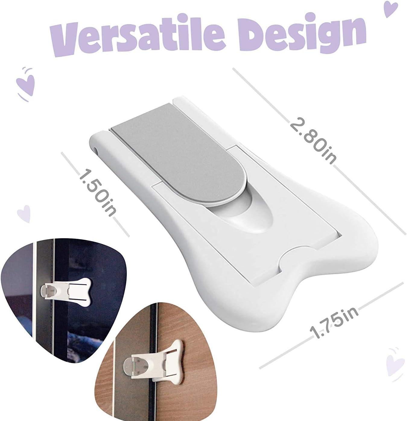 Olrwslg 4-Piece Sliding Door Lock Set - Child Safety Lock for Windows ...