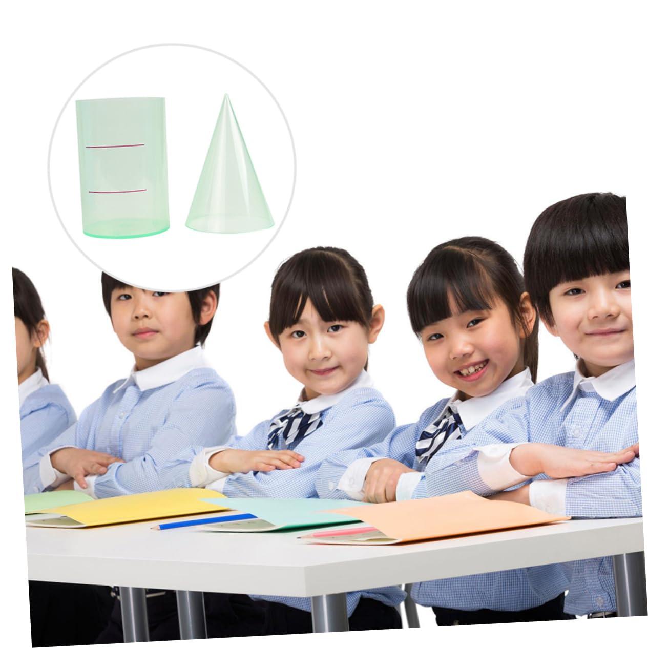 Lurrose 2 STK Cylinder Cone - Transparent Geometric Model for Math ...