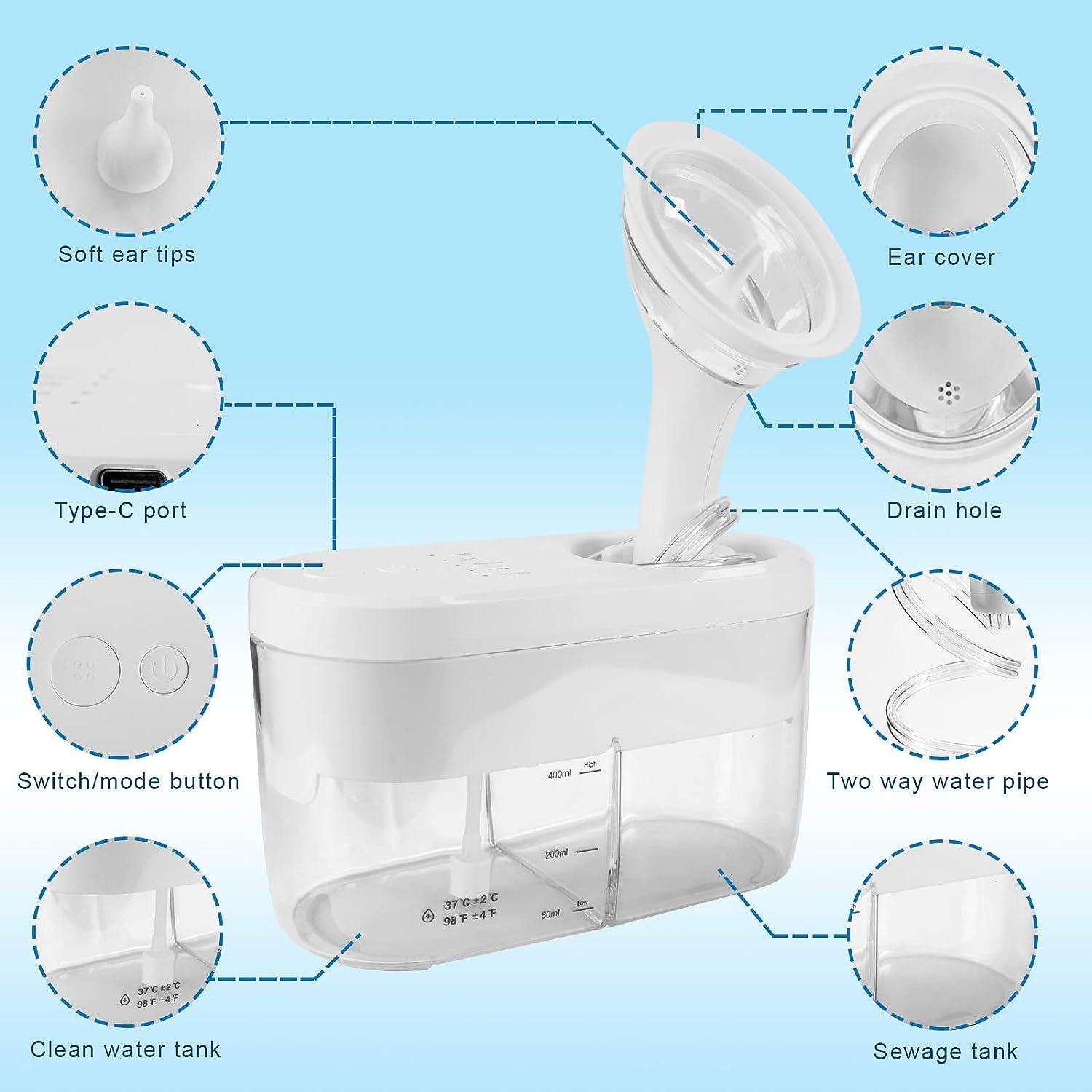 Electric Ear Irrigation Kit - 4 Pressure Modes for Safe & Effective Ear ...