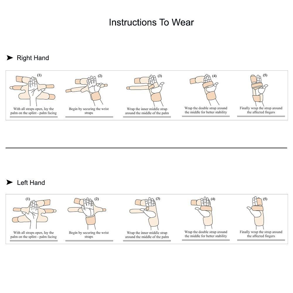 SoulGenie GuardNHeal Boxer Finger Splint - Padded Support Brace with ...