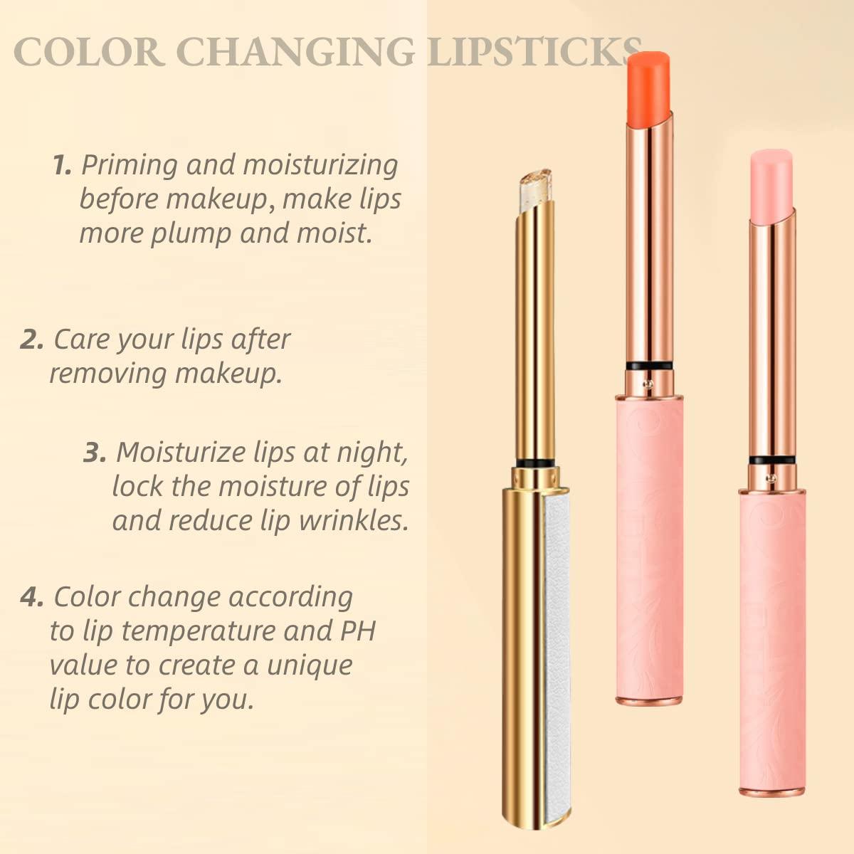 3-Piece Color Changing Lip Balm Set | Magic Color Change Lipstick | PH ...