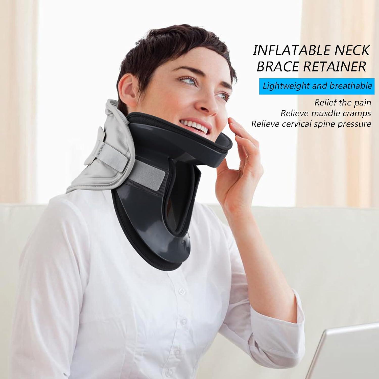 Adjustable Inflatable Neck Support & Traction Device | Relieve Neck ...