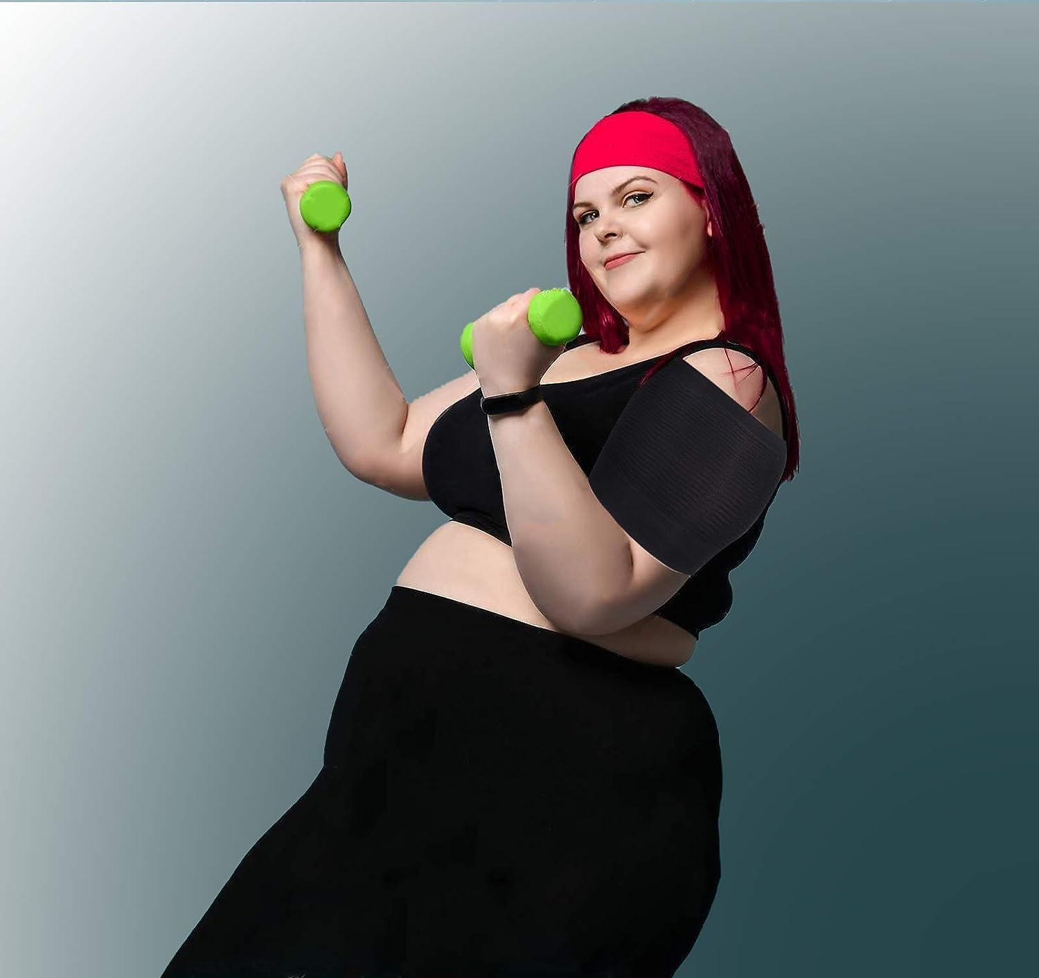 2 Pairs Plus Size Arm & Leg Compression Sleeves for Women - Slimming ...