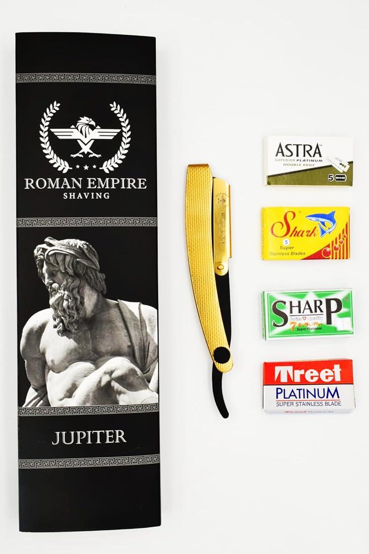 Buy ROMAN EMPIRE SHAVING Jupiter Straight Razor - Professional Barber ...