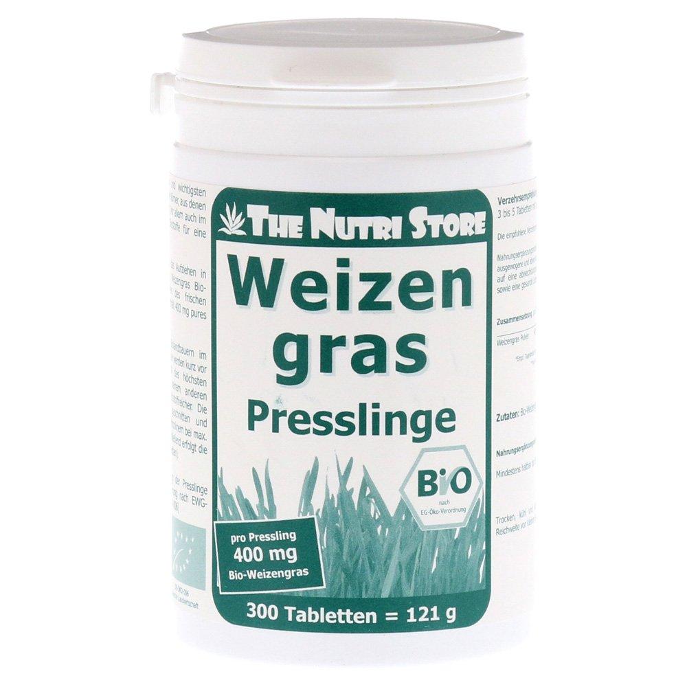 Buy Organic Wheatgrass 400 mg Tablets - 300 Count for Energy & Wellness ...