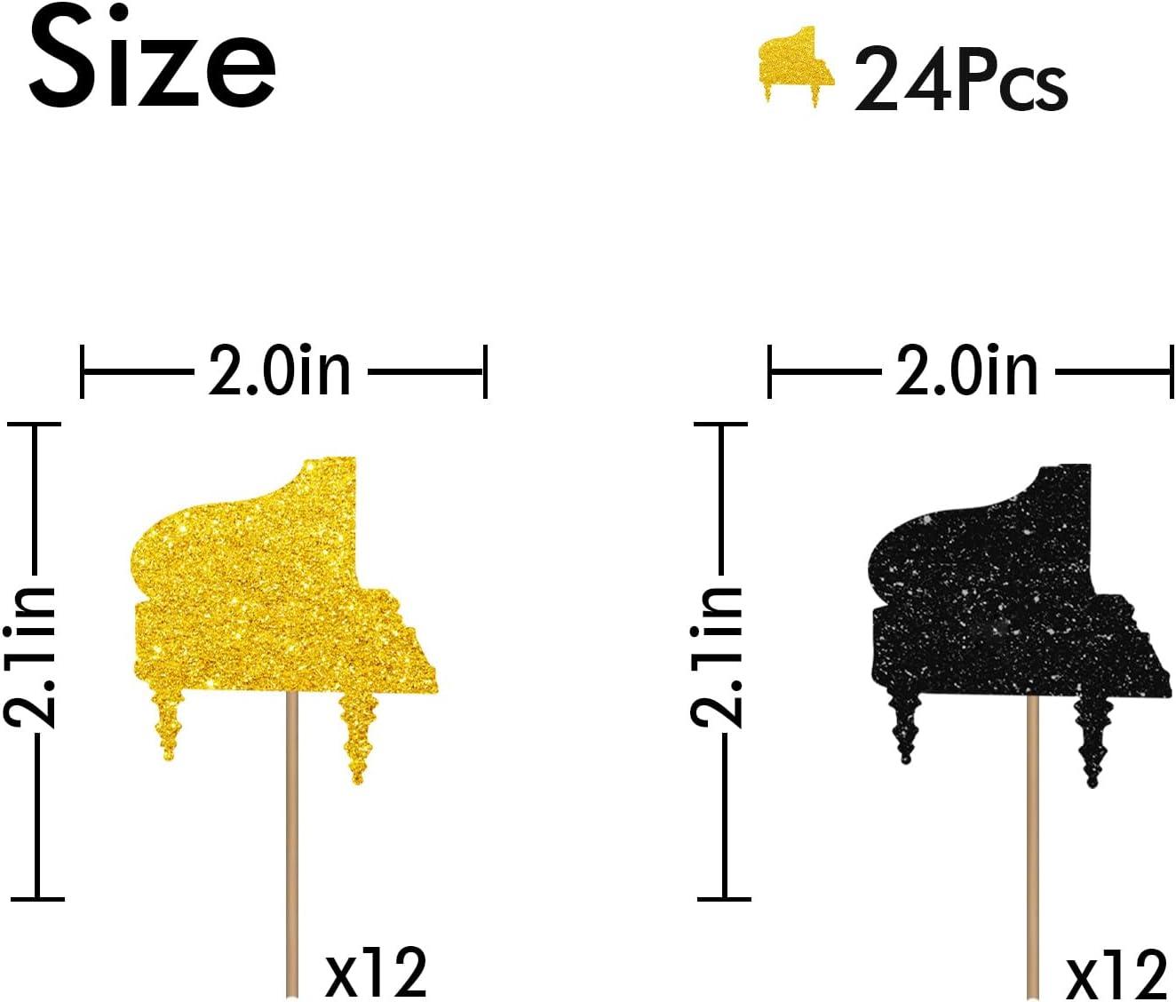 Piano Cupcake Toppers Piano Birthday Cupcake Toppers Music Themed ...