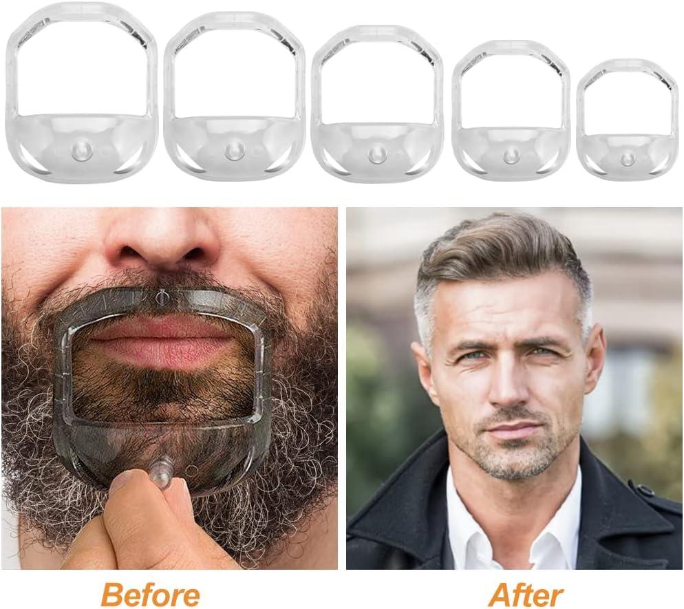 Speeate 5-Piece Bartformer Set - Transparent Bart Shaping Tool & Razor ...