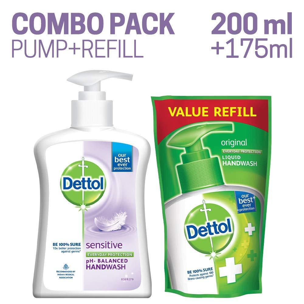 Buy Dettol Liquid Sensitive Handwash 200ml + Free Dettol Original Hand ...
