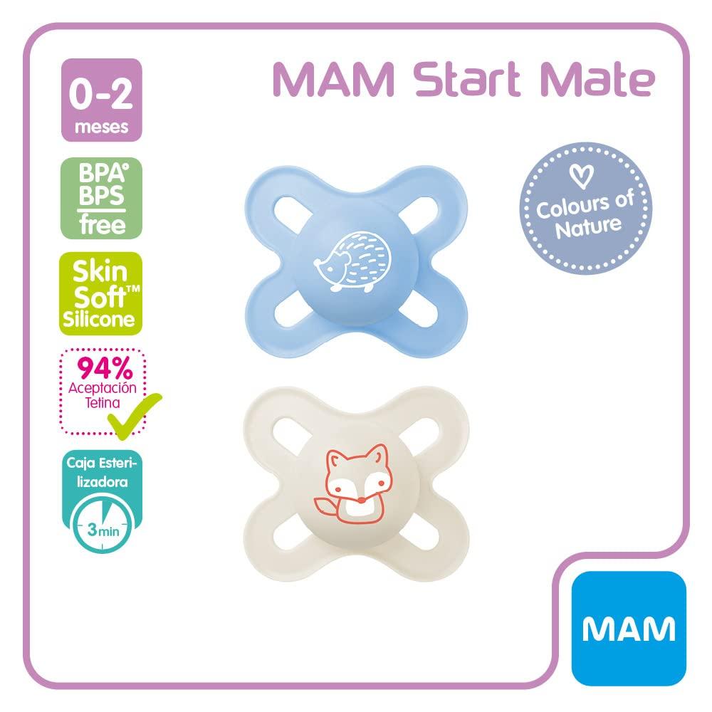 MAM Schnuller Start S295 - Color of Nature Matte Texture Pacifier with ...
