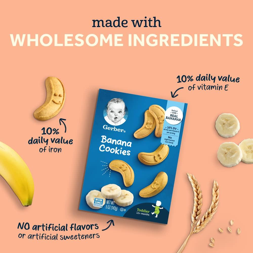 Gerber Arrowroot Cookies 5.5oz (Pack of 4) - Healthy Snack for Babies ...