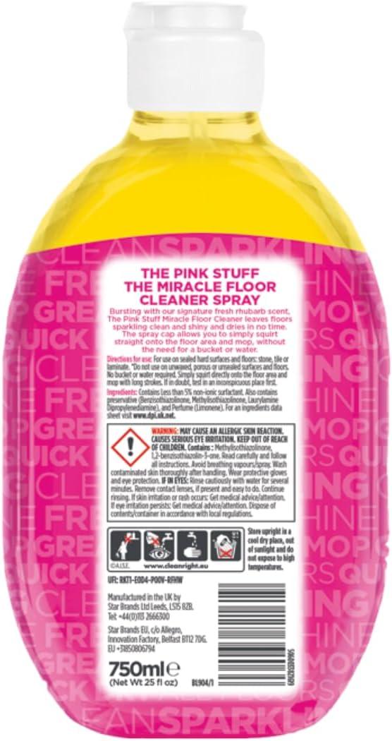 THE PINK STUFF The Miracle Direct to Floor Cleaner 750 ml- Vegan ...
