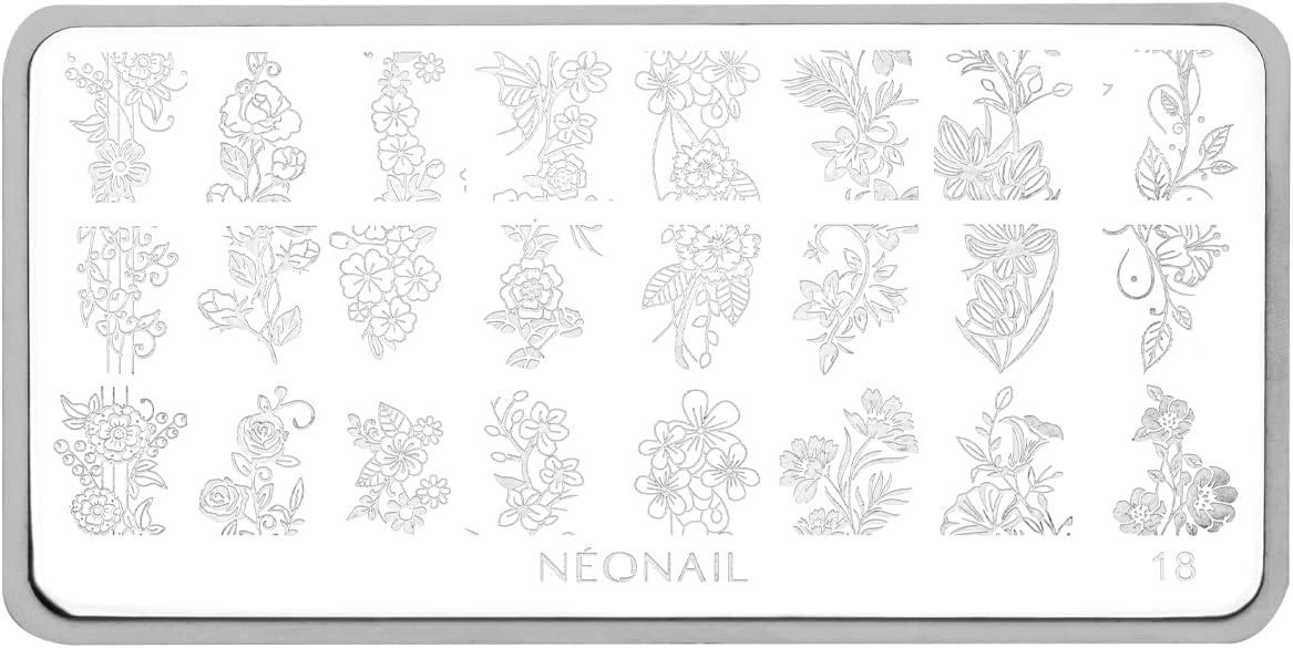 Neonail Stamping Plate 18 - Premium Nail Art Stencil for Perfect ...