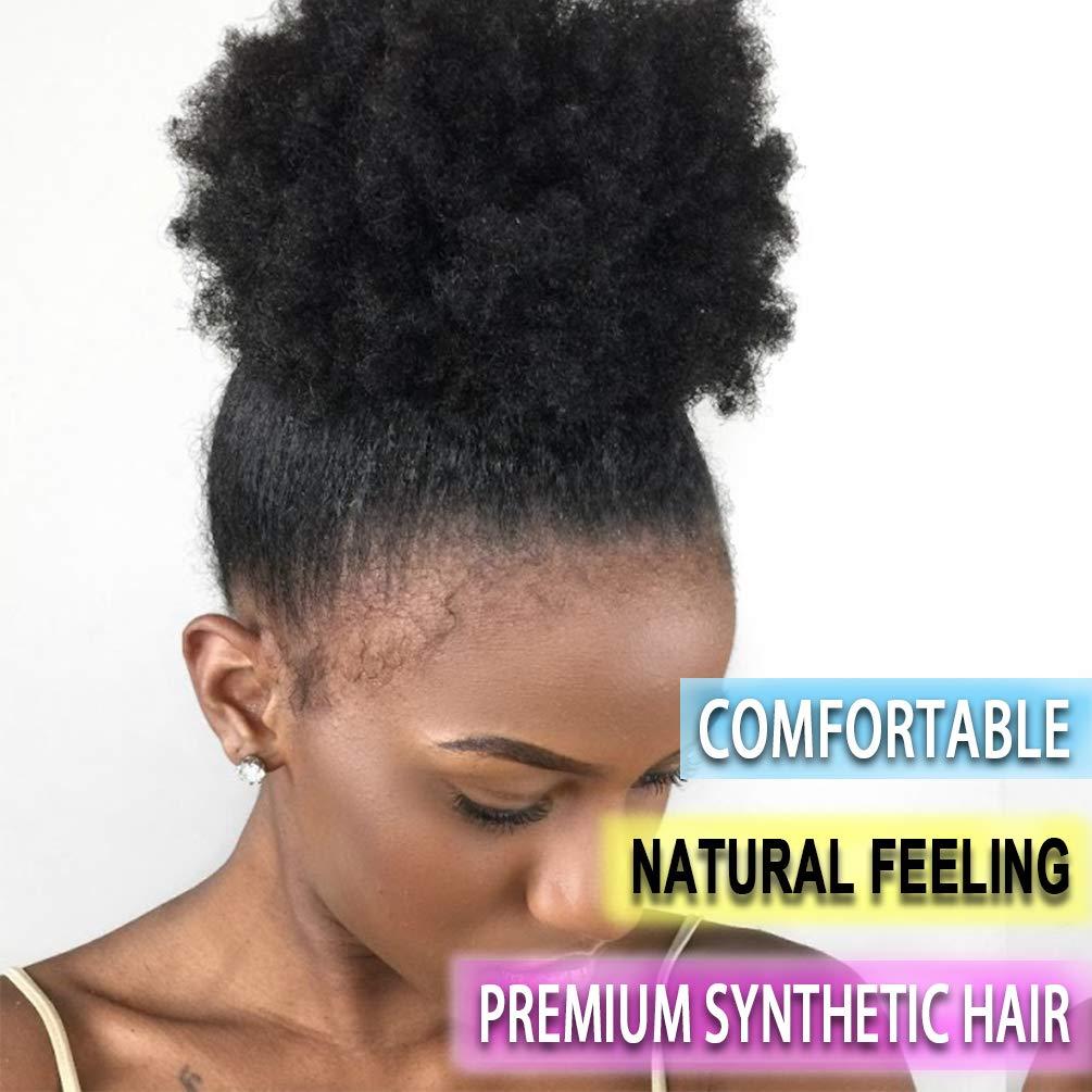 Afro Puff Drawstring Ponytail, Premium Synthetic Curly Natural ...