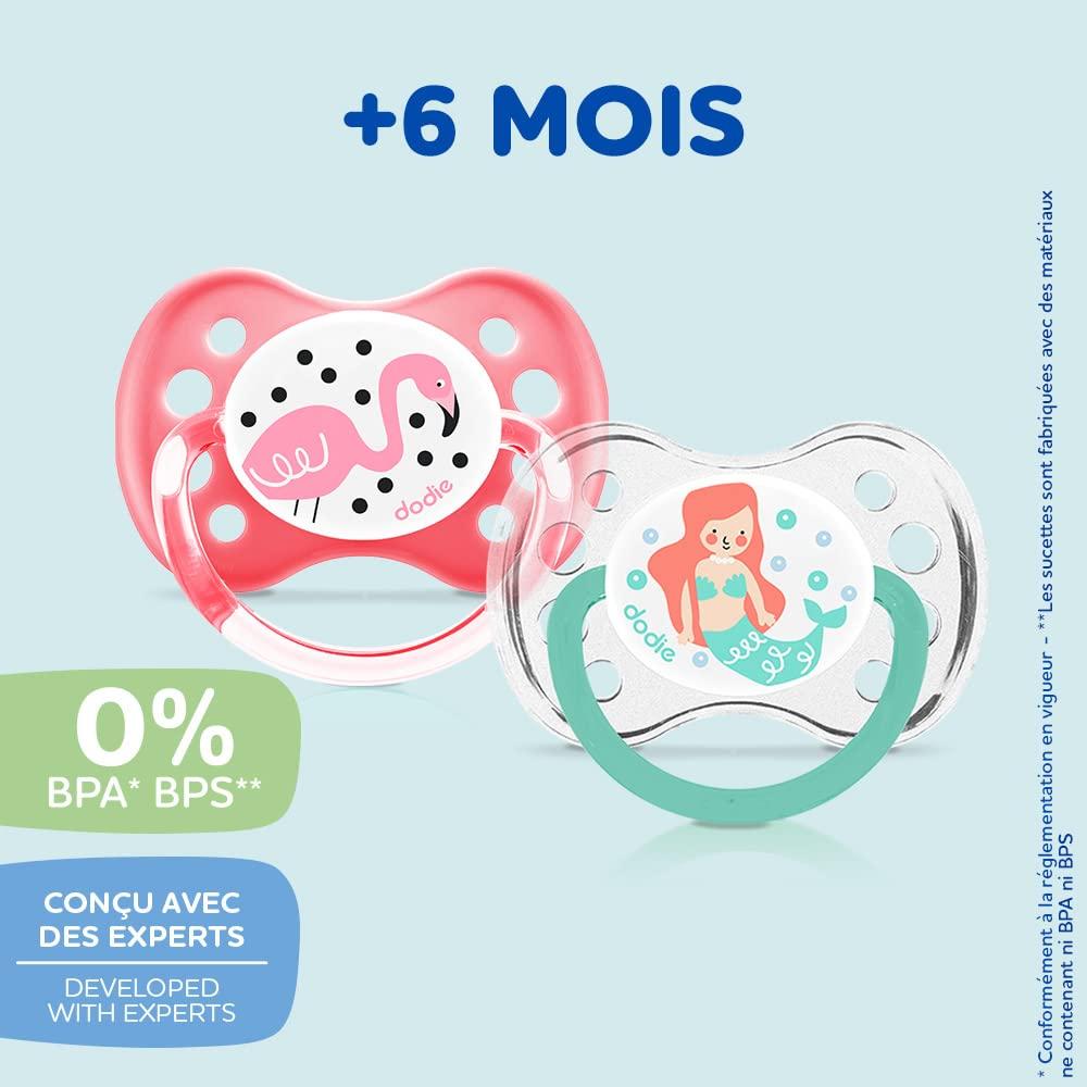 Shop Dodie Anatomical Pacifier for 6+ Months - Mermaid/Flamingo - 2 ...
