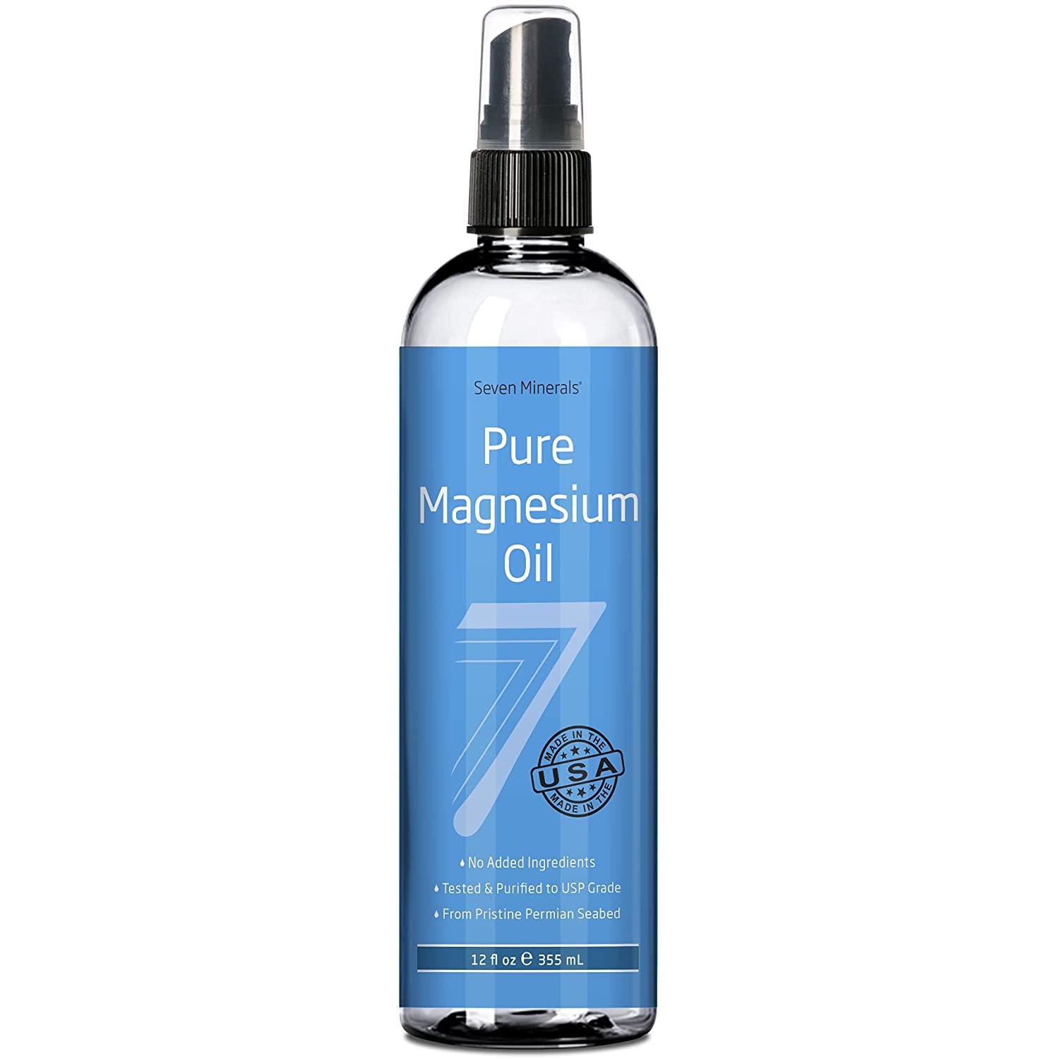 Pure Magnesium Oil Spray 12 fl oz - 100% Natural USP Grade - No ...