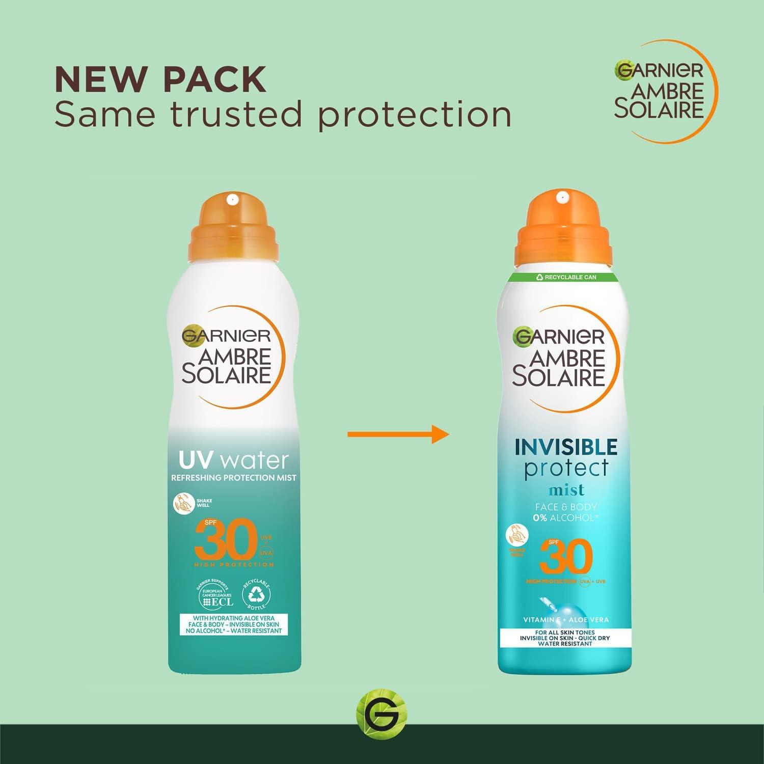 Garnier Ambre Solaire Invisible Protect Mist Transparent Sun Cream ...