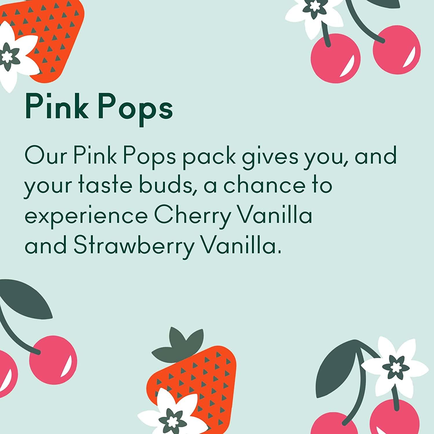 OLIPOP Pink Pops Variety Pack - Prebiotic Healthy Soda with Plant Fiber ...