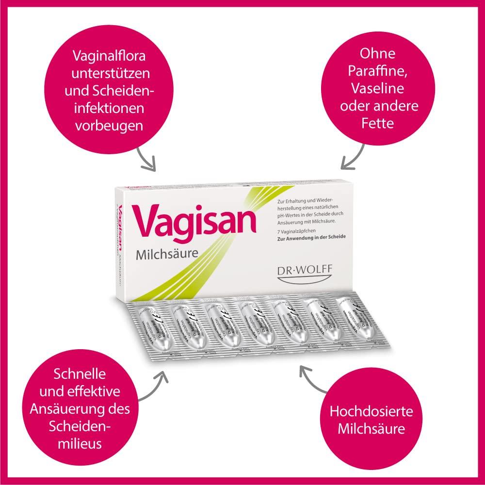 Vagisan Lactic Acid Suppositories (7 St.) | Support Vaginal Flora ...