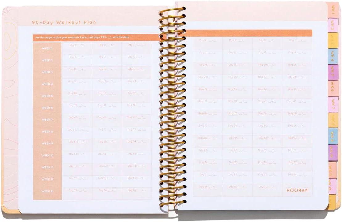 Popflex by Blogilates Journal (90 Day) - Citrus - Fitness Journal ...
