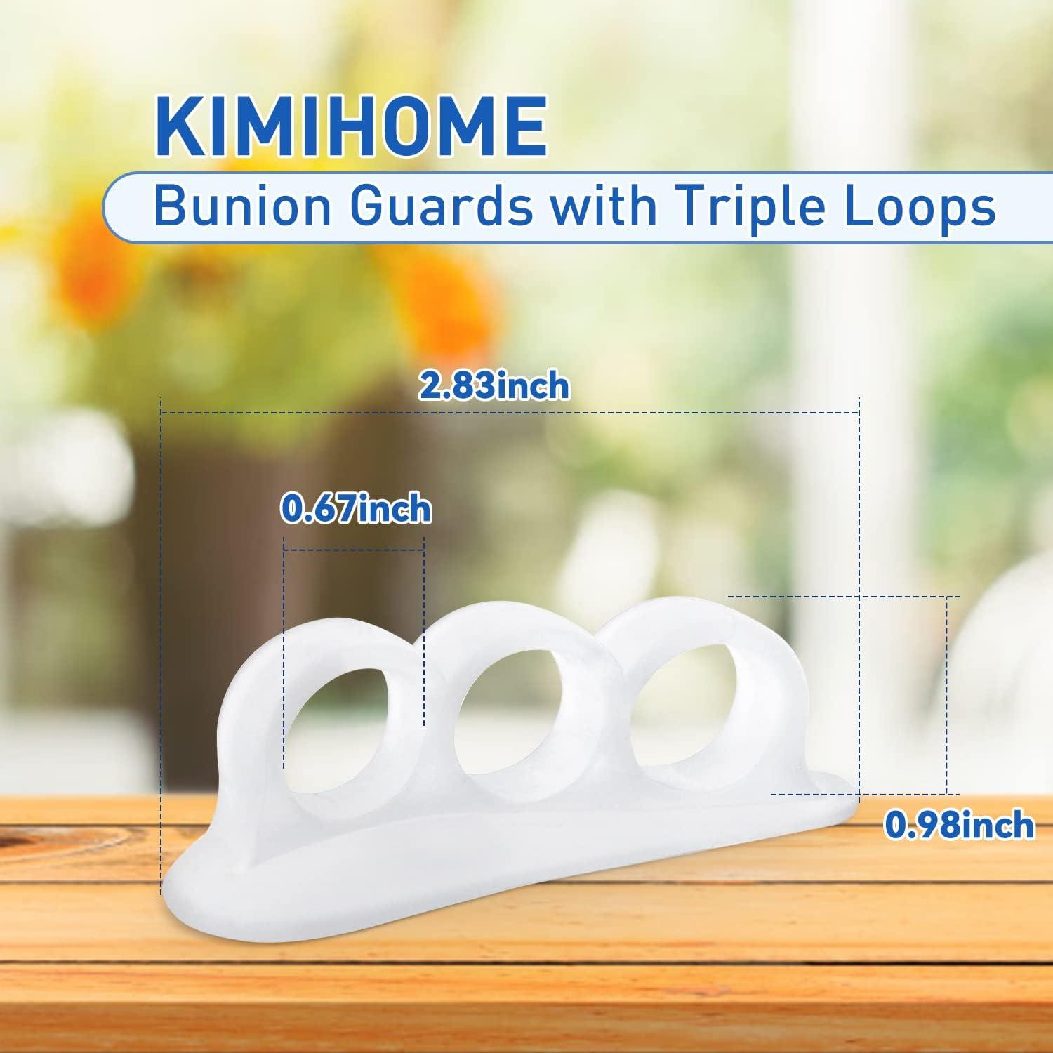 Kimihome 16-Pack Bunion Guards with Attached Toe Separator - Toe ...