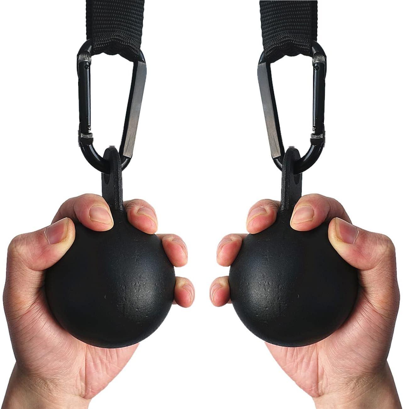 Mountain Pull Up Grips Set with Hanging Straps and Carabiner | Finger ...