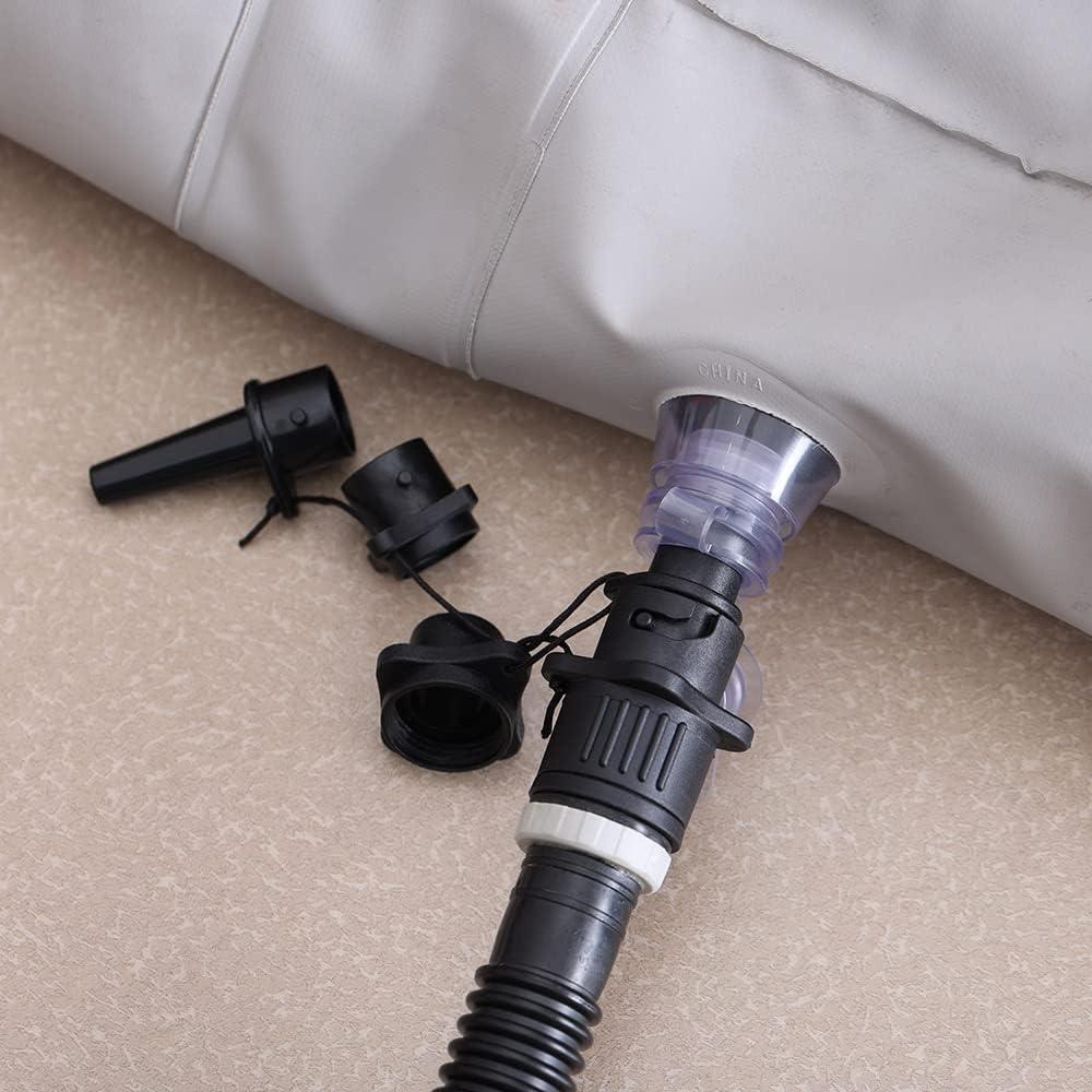 HEYTUR Inflatable Boat SUP Pump Adaptor & Kite/Boston Valve Air Pump ...